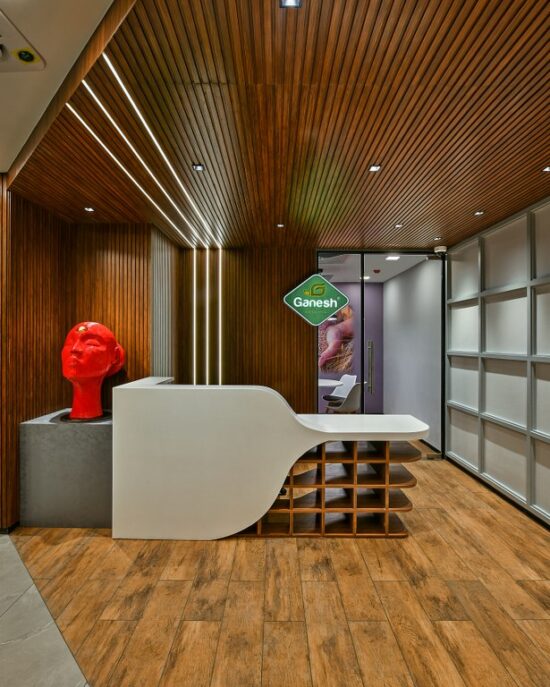 Office Design with Basic Geometric Shapes with the Hint of Popping ...