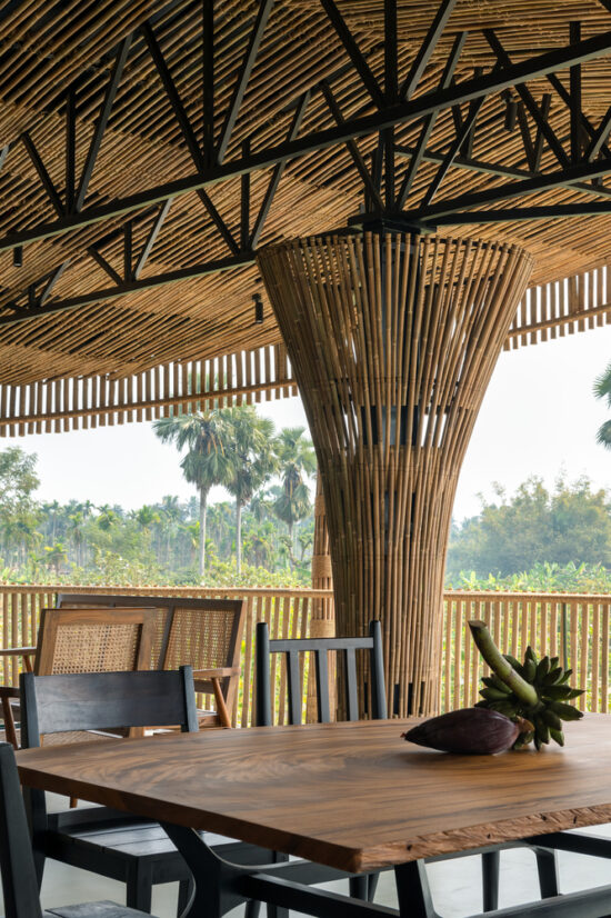 Residential Outhouse that Blends in with the Land Providing ...