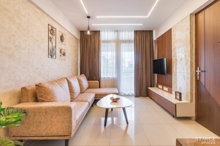 Wood, Greige, and Beige Subtly Dominate this Residence in Bangalore | Stance Spaces - The ...