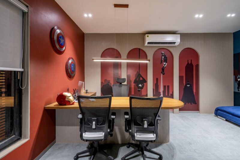 Bold yet Playful Ambiance for this Office Design in Ahmedabad | P&S ...