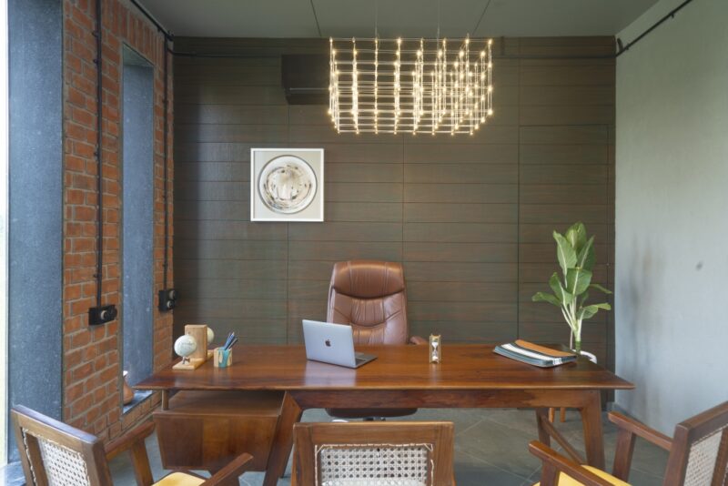 Rustic Workspace with Organic Palette with Gritty Textures and Organic ...