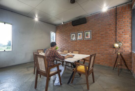 Rustic Workspace with Organic Palette with Gritty Textures and Organic ...