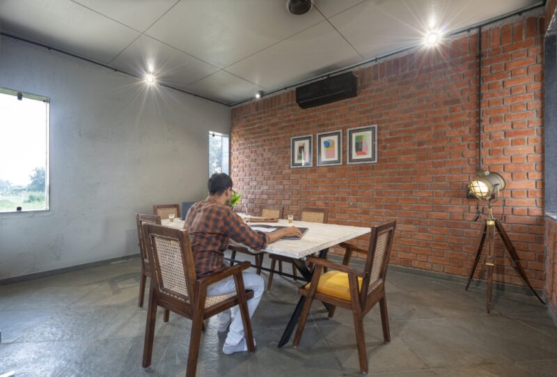 Rustic Workspace with Organic Palette with Gritty Textures and Organic ...