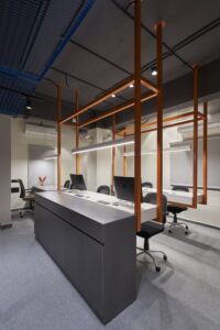 An Open-Style Spatial Configuration with Bursts of Colours and a Play ...