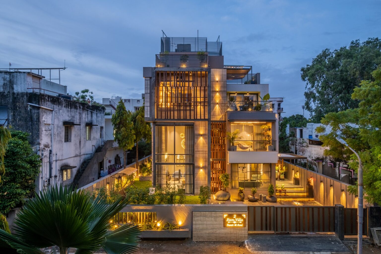 A PERFECT BLEND OF CONCRETE GREYS AND FRONDESCENCE GREENS | PALAK SHAH ...