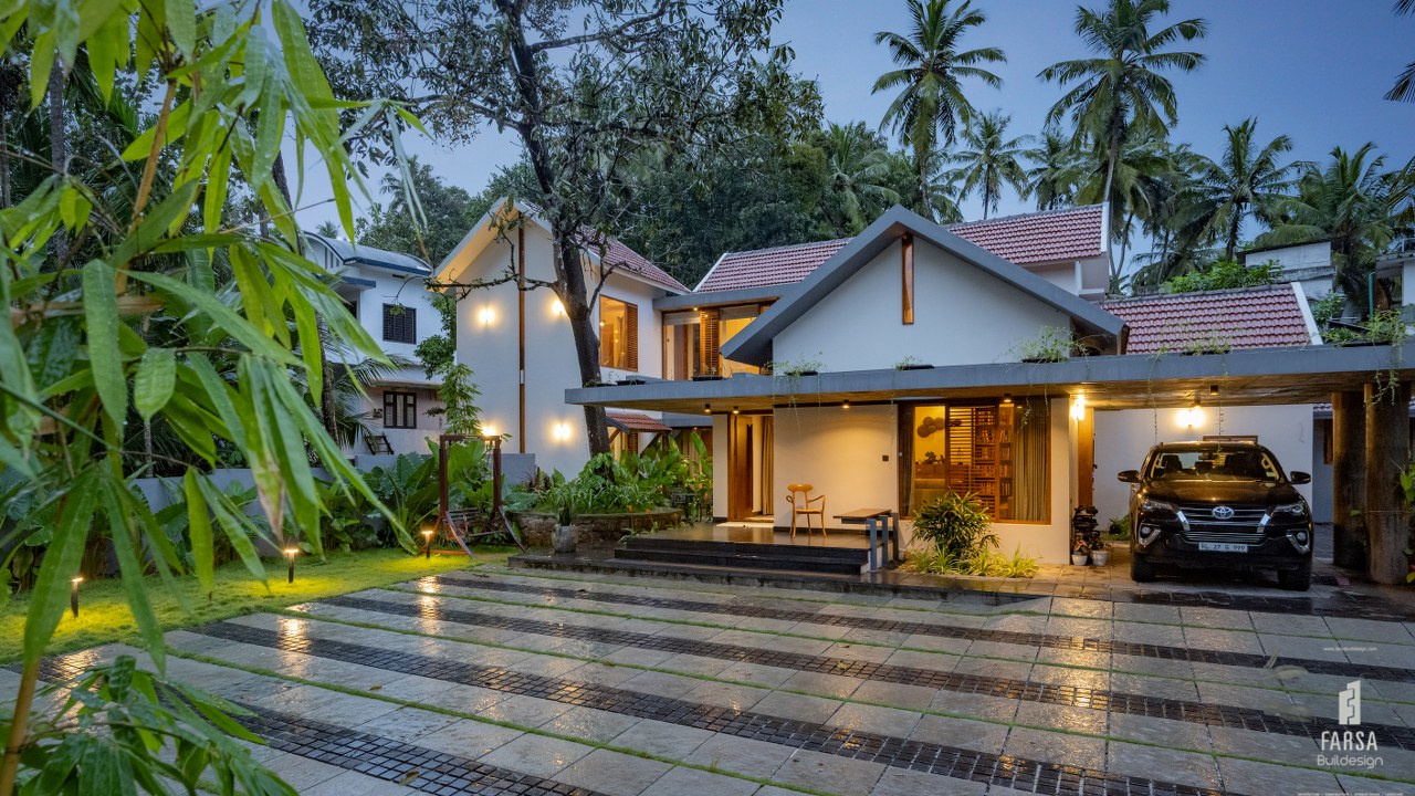 Kerala Themed House Is Designed In A Tropical Modern Architecture Style ...