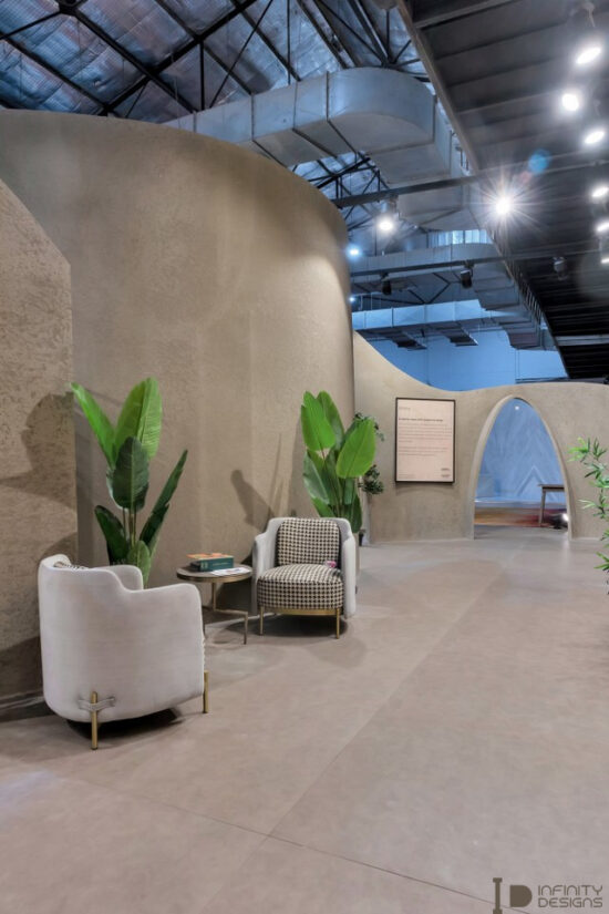 A Gallery And Exhibition Space Using Complex Curves | INFINITY DESIGNS ...