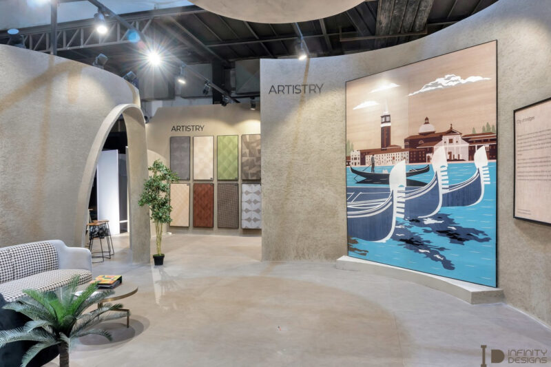 A Gallery And Exhibition Space Using Complex Curves | INFINITY DESIGNS ...