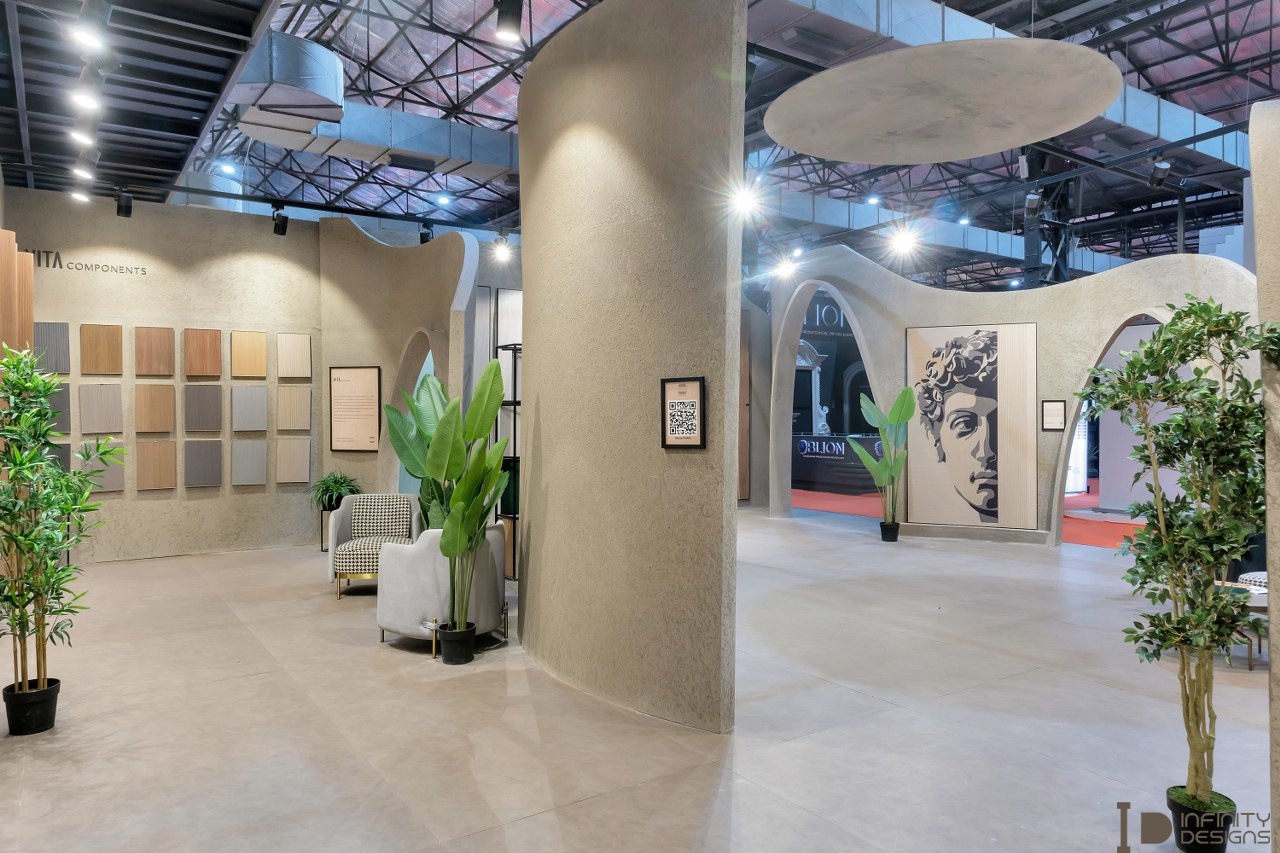 A Gallery And Exhibition Space Using Complex Curves | INFINITY DESIGNS ...