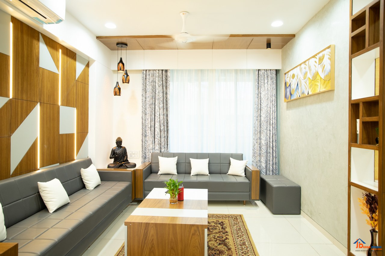 A Modern Contemporary Design Touch To This 3BHK Home | jdesignstudio ...