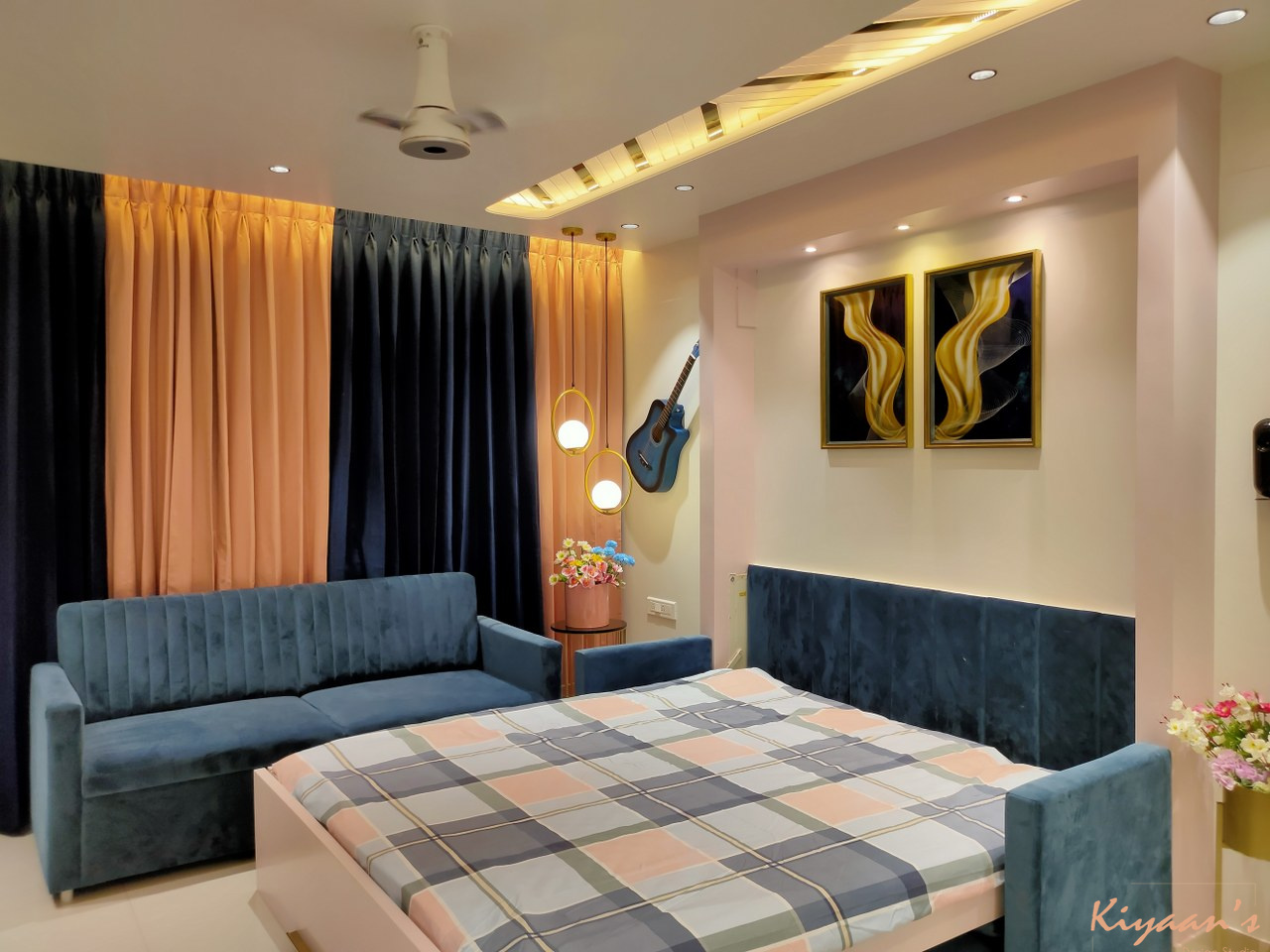 A 2BHK Apartment For A Modern Family With Contemporary Taste | KIYAAN'S ...