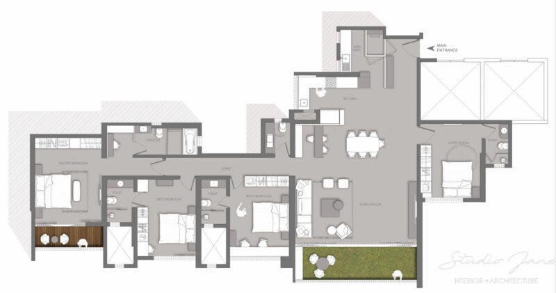 Neutral Tones Form A Bold, Tasteful And Elegant Space | STUDIO JANE ...