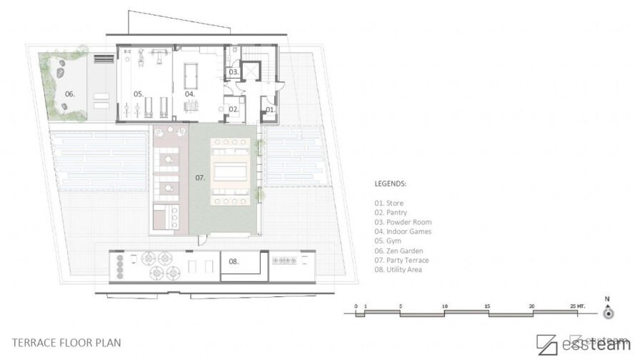 'Amansara', A Modern Bungalow Design With Unique Fluid Balconies, Open ...