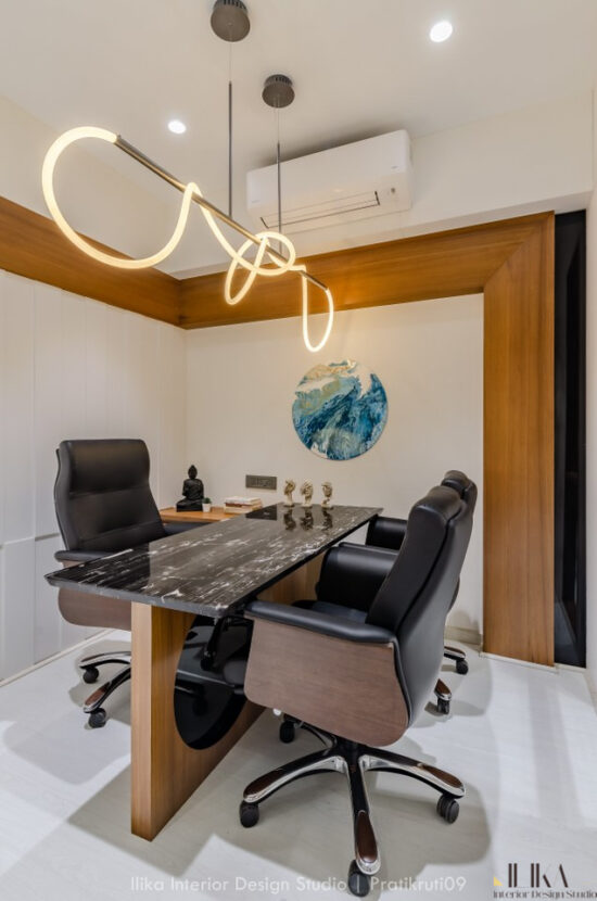 A Contemporary, Clean And Crisp Workspace Fusing Comfort And Function ...