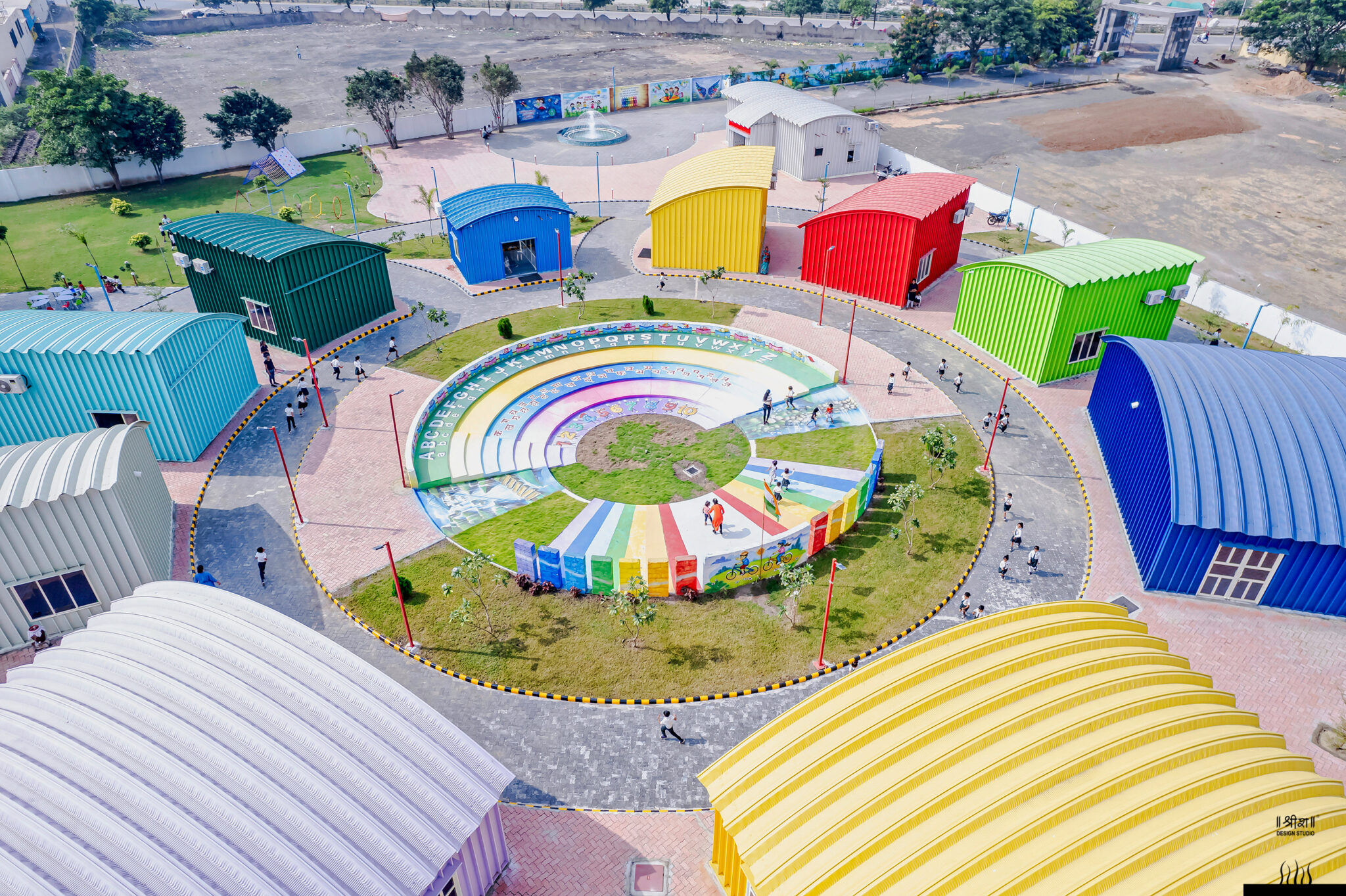 A Modernized Gurukul, Conceptualised To Design This Colourful Pre ...