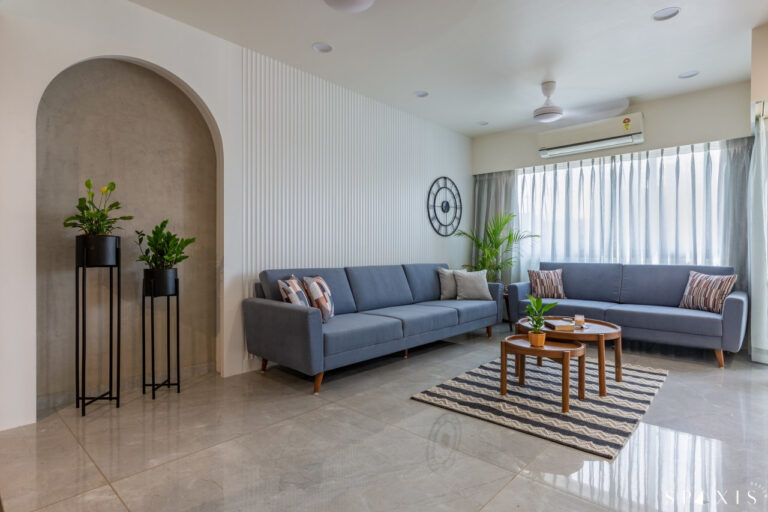 3BHK Gandhinagar Home Designed With Simplicity And Harmony | Spaxis ...