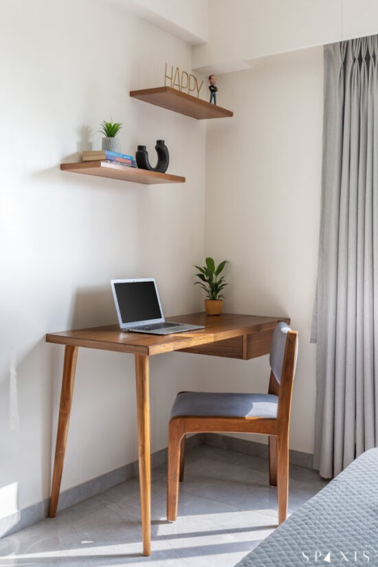 3BHK Gandhinagar Home Designed With Simplicity And Harmony | Spaxis ...