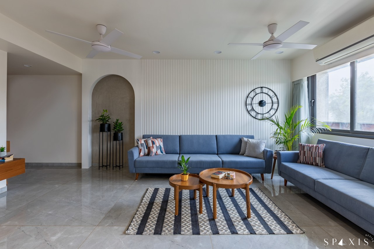 3BHK Gandhinagar Home Designed With Simplicity And Harmony | Spaxis ...