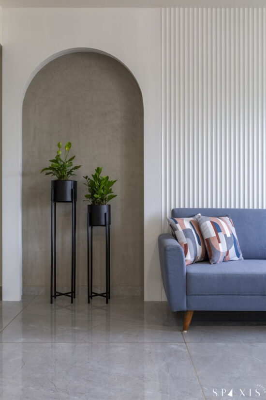 3BHK Gandhinagar Home Designed With Simplicity And Harmony | Spaxis ...