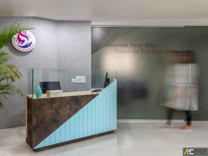 Sparsh Skin Clinic Office Interior Design In Nashik, Maharashtra | A+C Design Studio - The ...