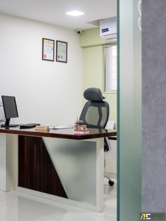 Sparsh Skin Clinic Office Interior Design In Nashik, Maharashtra | A+C Design Studio - The ...
