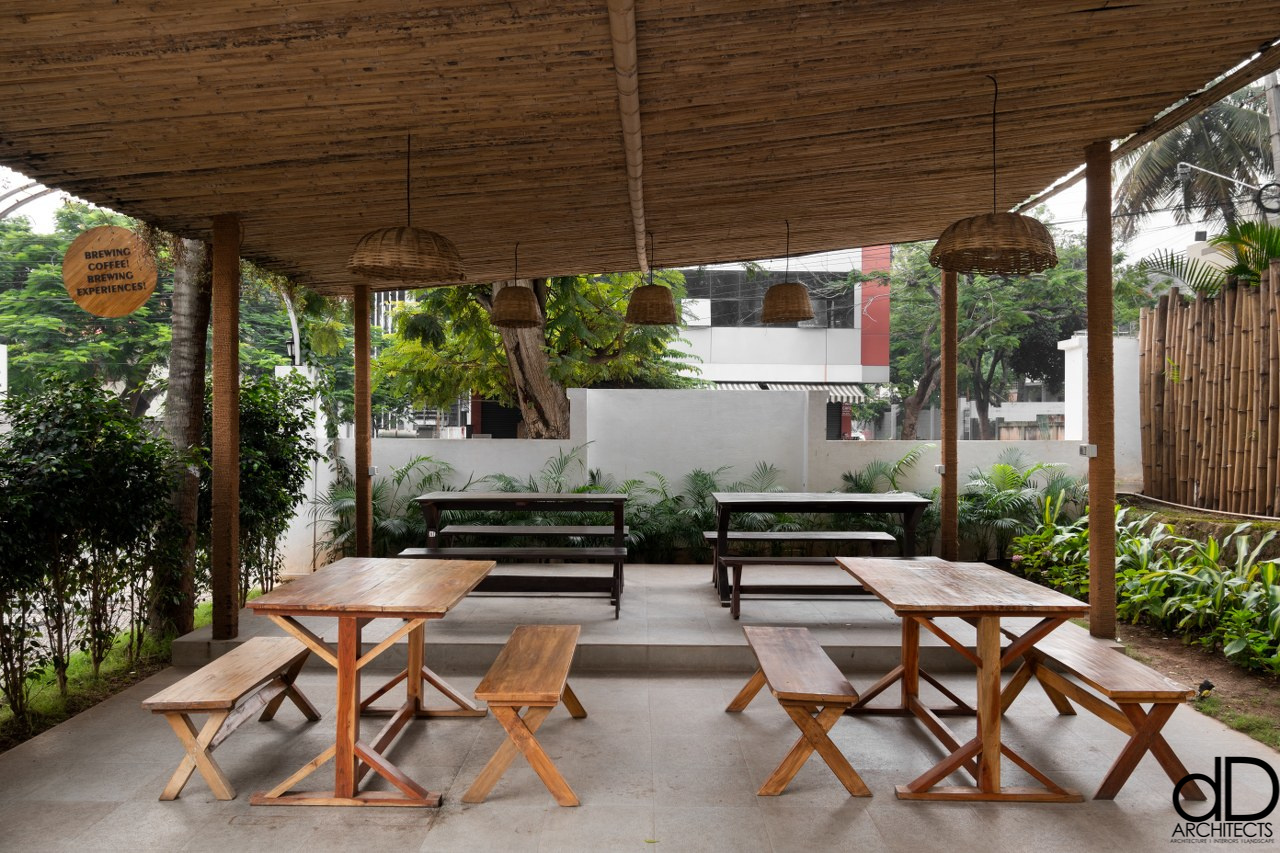 The White Teak Cafe In Mysore Is An Off-beat Sight To It's Contrasting ...