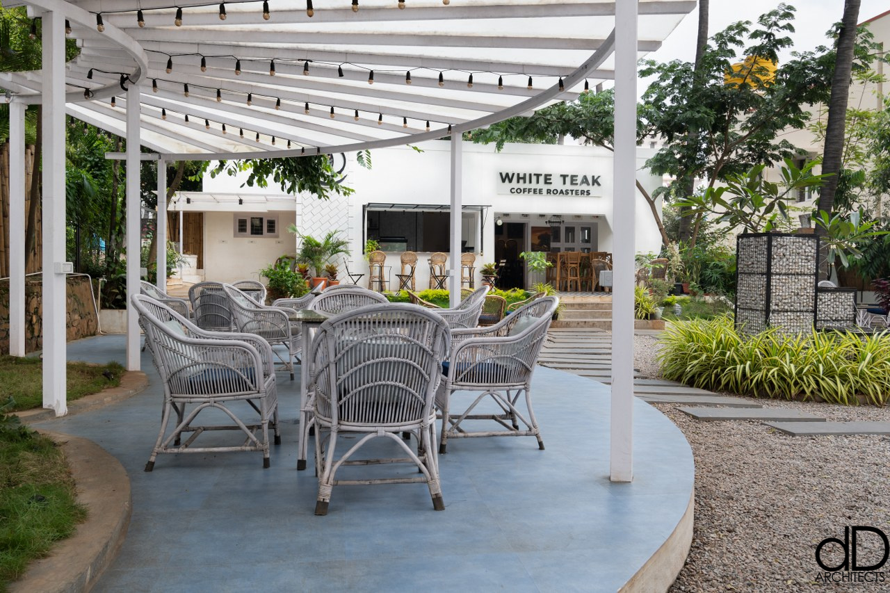 The White Teak Cafe In Mysore Is An Off-beat Sight To It's Contrasting ...