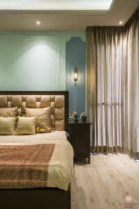 Residential Interior With Modern Design And Antique Artifacts ...