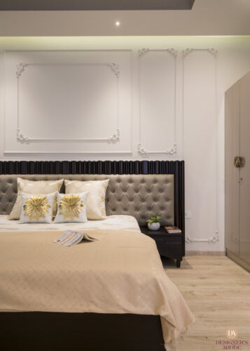 Residential Interior With Modern Design And Antique Artifacts ...