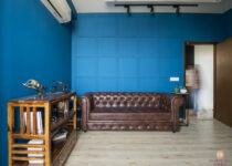 Residential Interior With Modern Design And Antique Artifacts ...