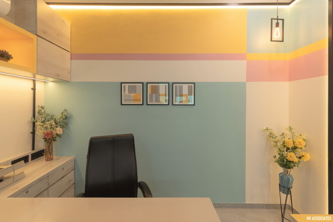 A Minimal, Functional And Budget Friendly Office Design | HV ASSOCIATES ...