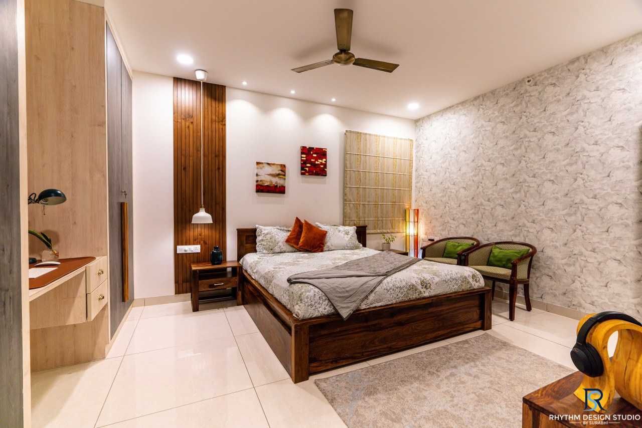 3BHK Modern Home Design In Hyderabad | Rhythm Design Studio by Surabhi ...