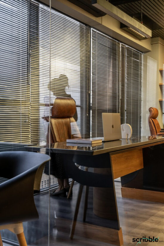 A Natural Color Palette And A Mix Of Grays, Neutrals For This Office Interior Design | Scribble ...