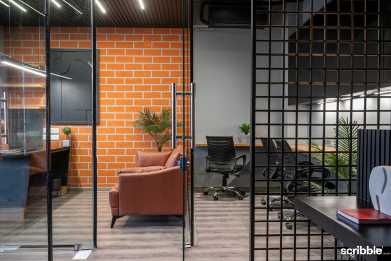 A Natural Color Palette And A Mix Of Grays, Neutrals For This Office Interior Design | Scribble ...