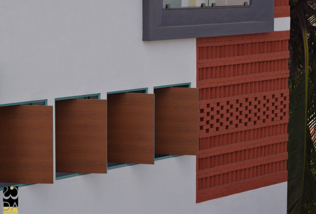 Contemporary Home With Brick Jaali Facade Built Using Local Materials ...