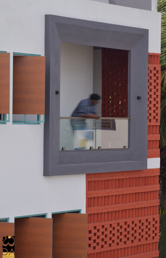 Contemporary Home With Brick Jaali Facade Built Using Local Materials ...