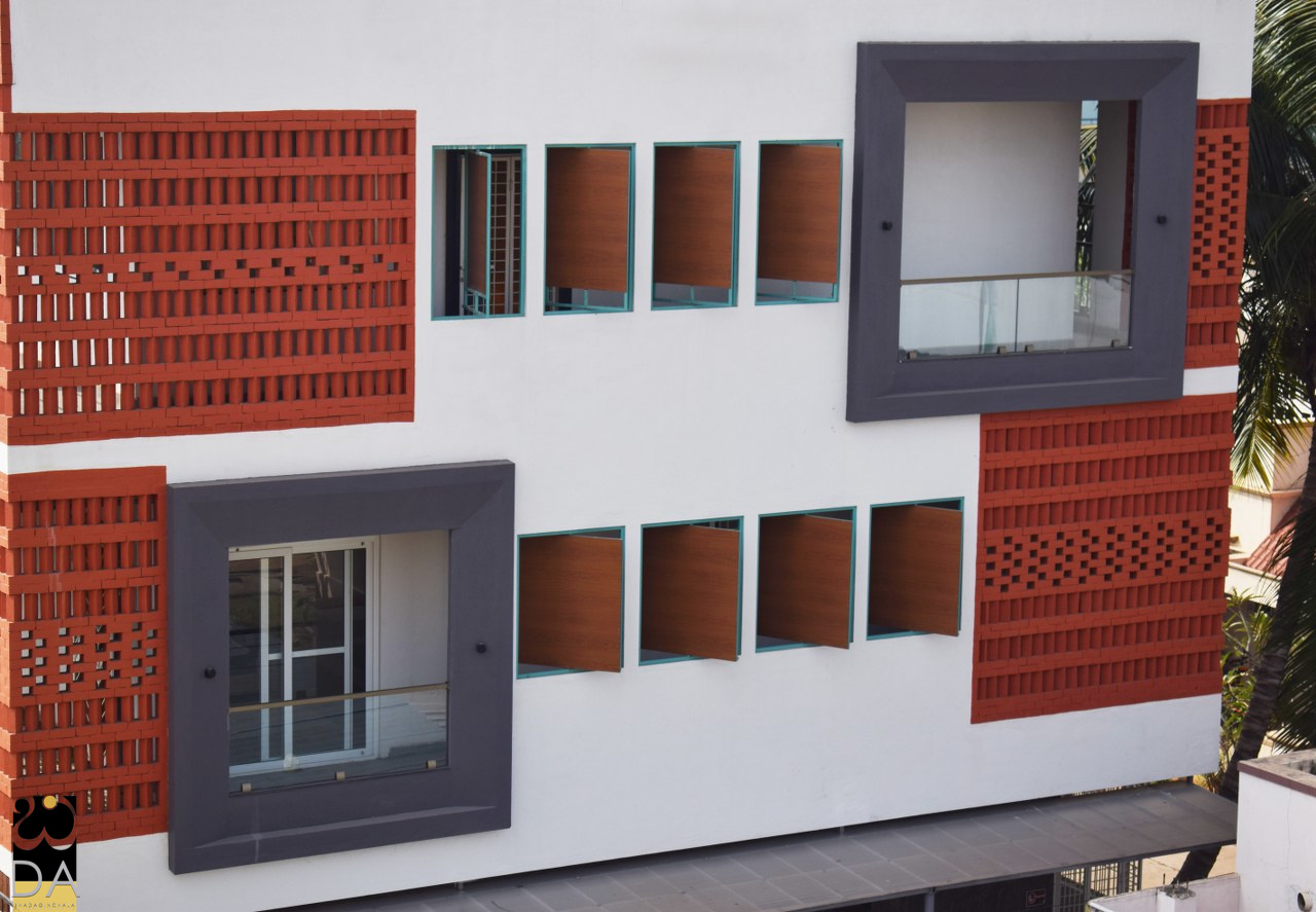 Contemporary Home With Brick Jaali Facade Built Using Local Materials ...