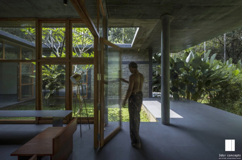 Minimalist House Design In The Lush Western Ghats Of North Kerala ...