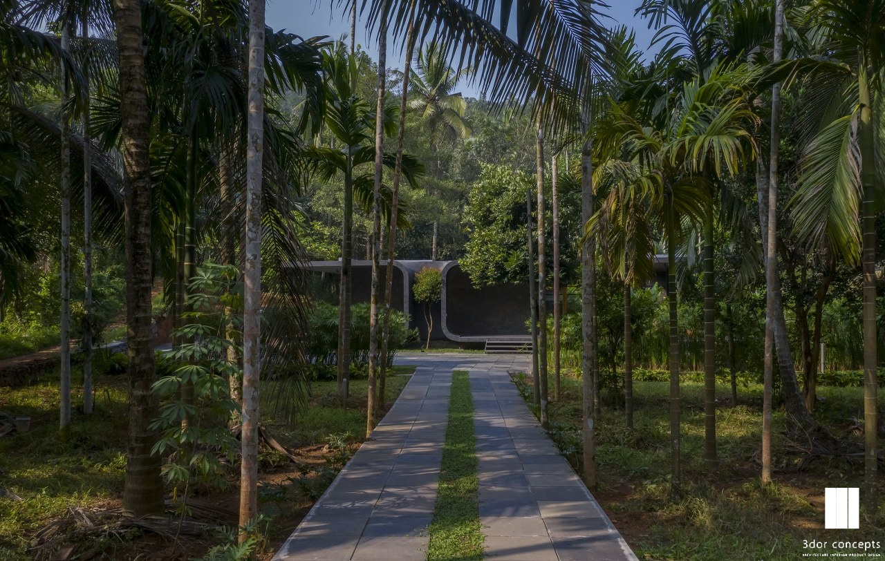 Minimalist House Design In The Lush Western Ghats Of North Kerala ...