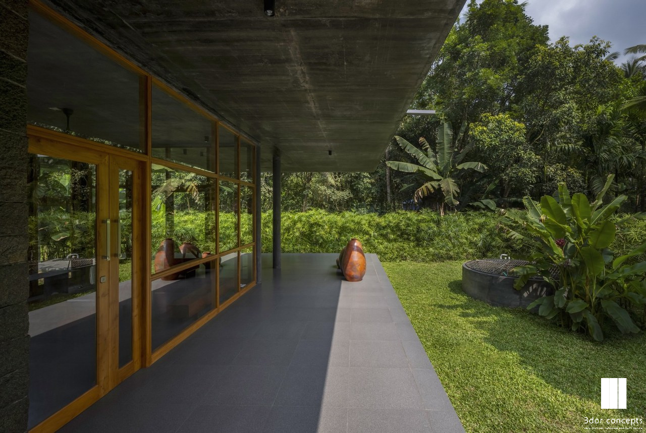 Minimalist House Design In The Lush Western Ghats Of North Kerala ...