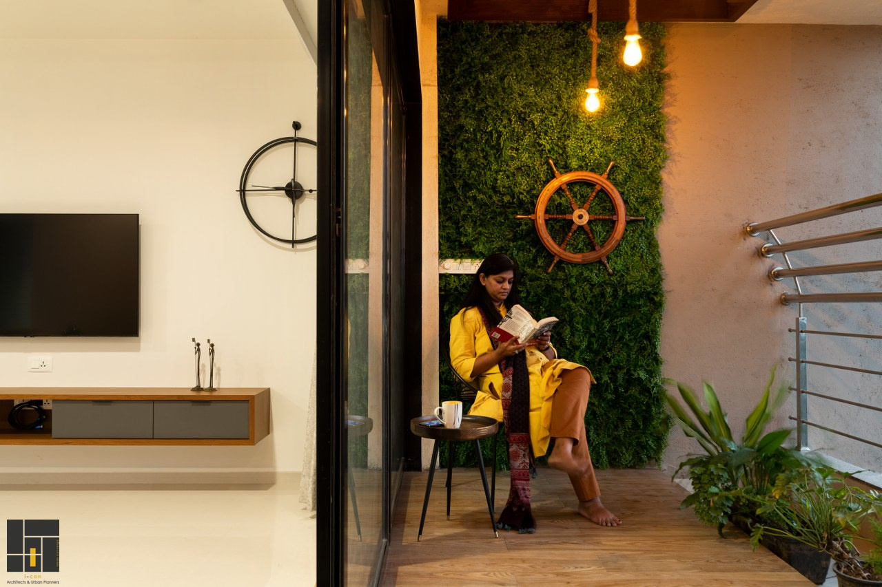A 3BHK Apartment Design For A Young NRI Couple | i-con Architects ...