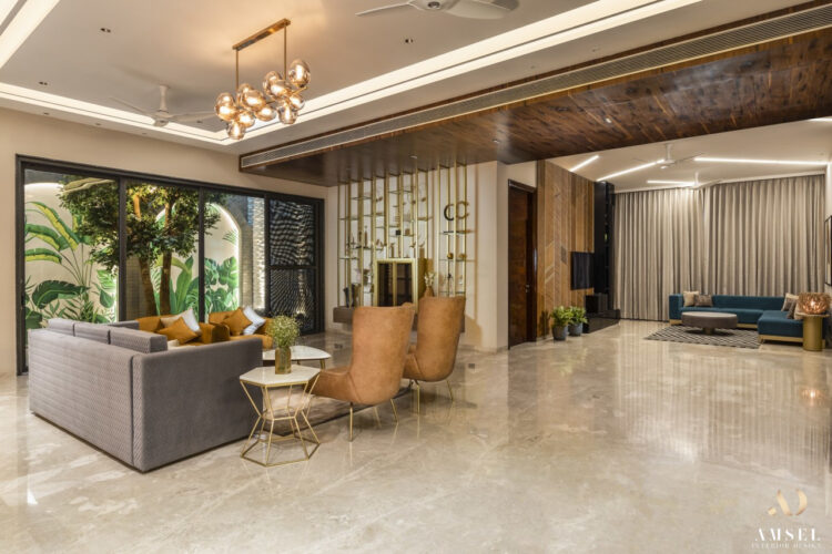 A Modern Design And Tasteful, Elegant Interior Elements For This ...