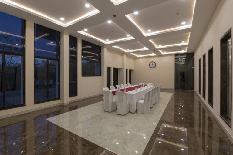 Elegant, Minimalistic Architecture And Interior Design For The Function Hall Of Vedant Banquets ...