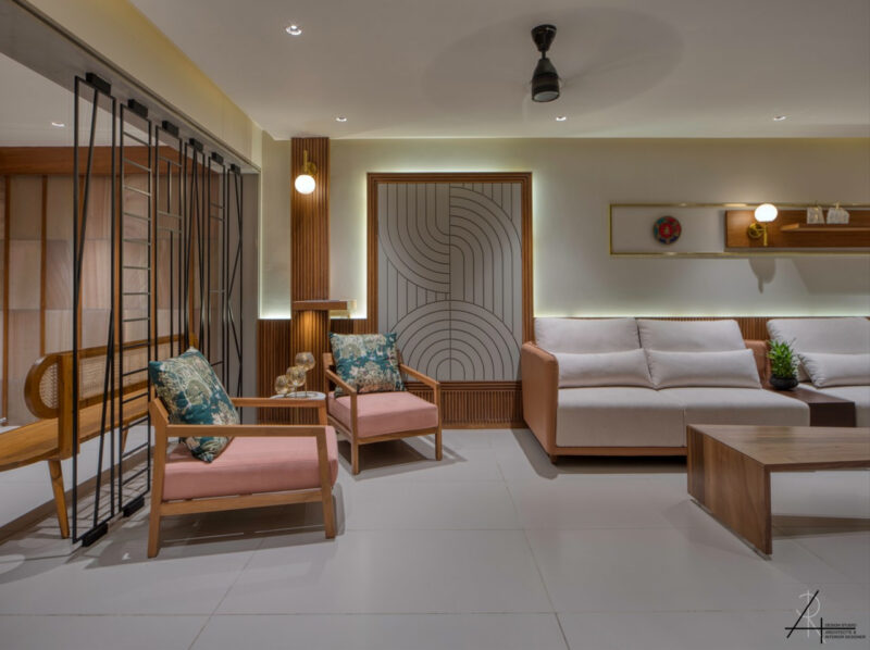 Apartment Interior Design With Warm Earthy Palette Of Materials ...