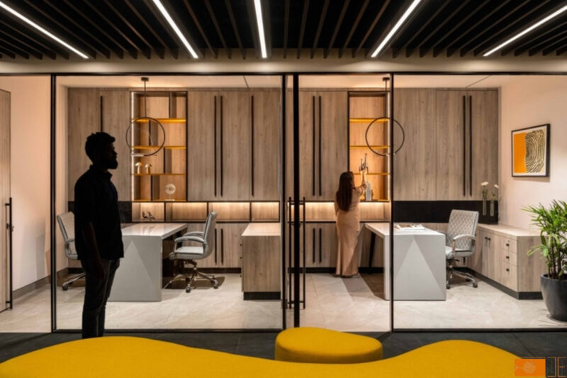 A Mix Of Colours, Textures And Unusual Materials Define This Workspace ...