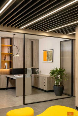 A Mix Of Colours, Textures And Unusual Materials Define This Workspace ...