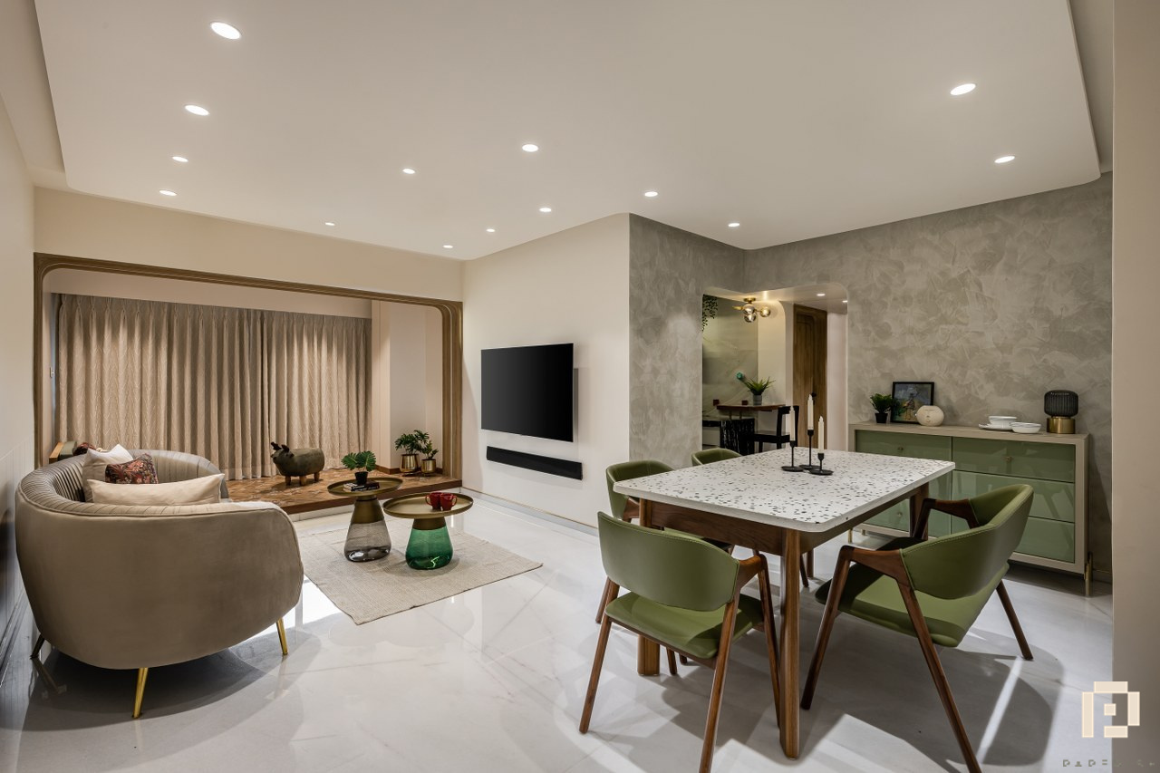 An Elegant Home Designed With Diverse Interior Design Elements And ...