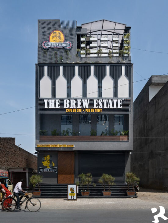 The Cafe Design Of The Brew Estate Is Wrapped By A Unique Screened ...