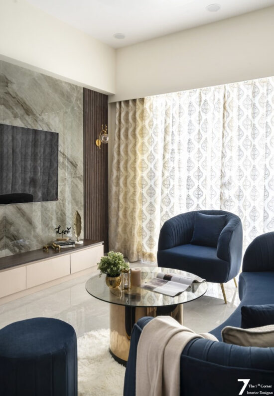 A Functional Space With Distinct Colour Pallete And Materials ...