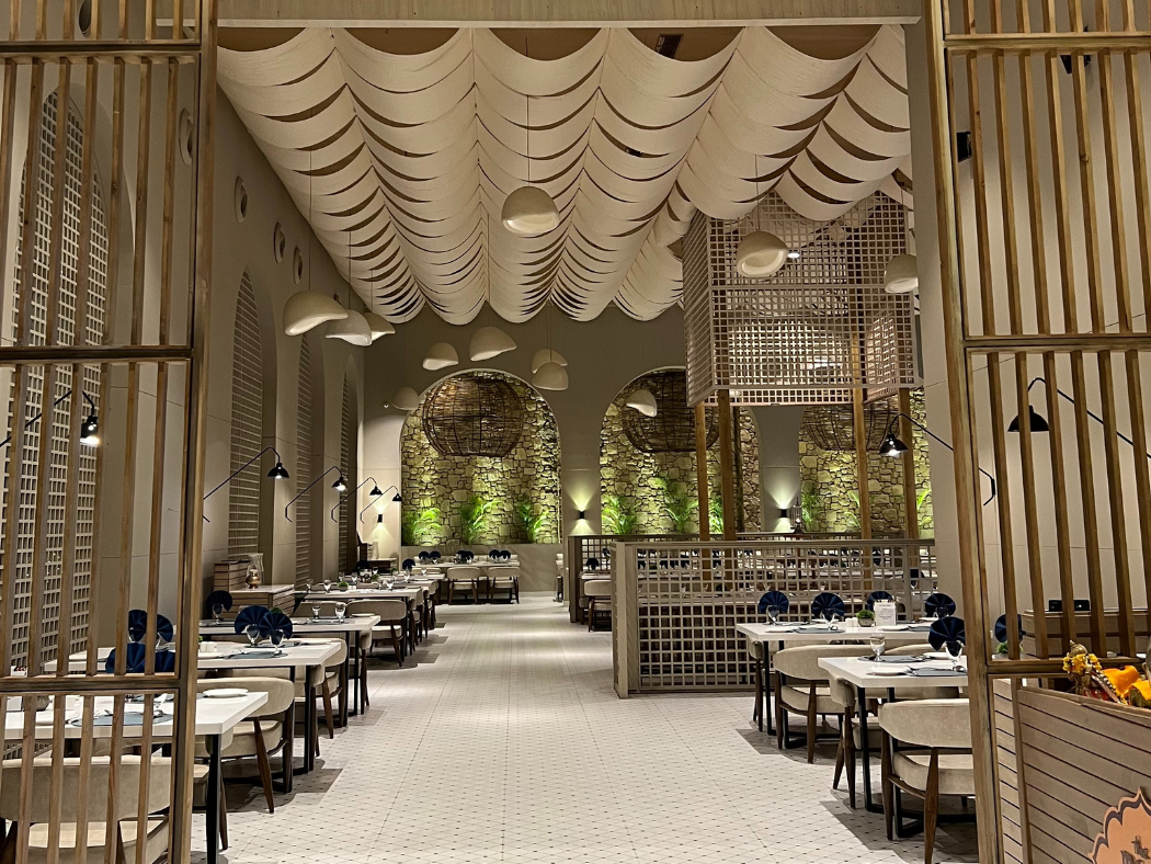 A Grand Restaurant With Unique Interiors Which Relate to the Wabi-Sabi ...